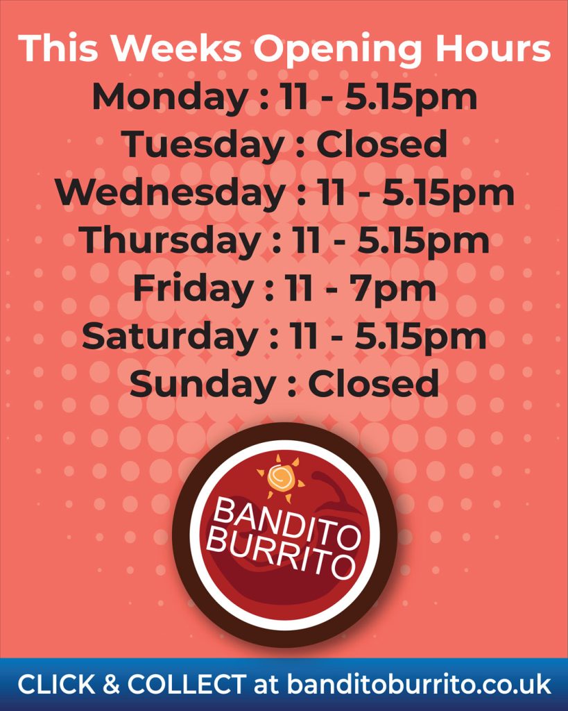 Bandito Burrito | The Best Burritos - Pop In • Take Away • Delivery